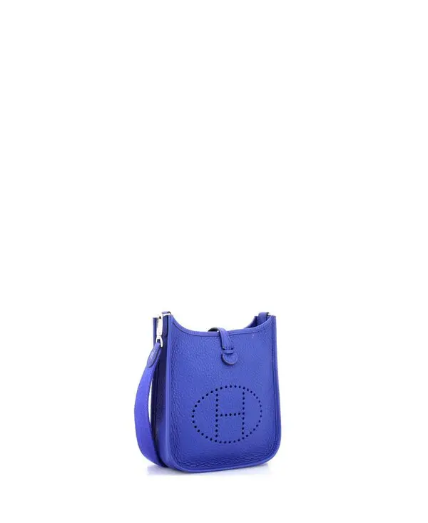 Hermès Tpm Evelyne Bag Gen Iii Clemence - Blue