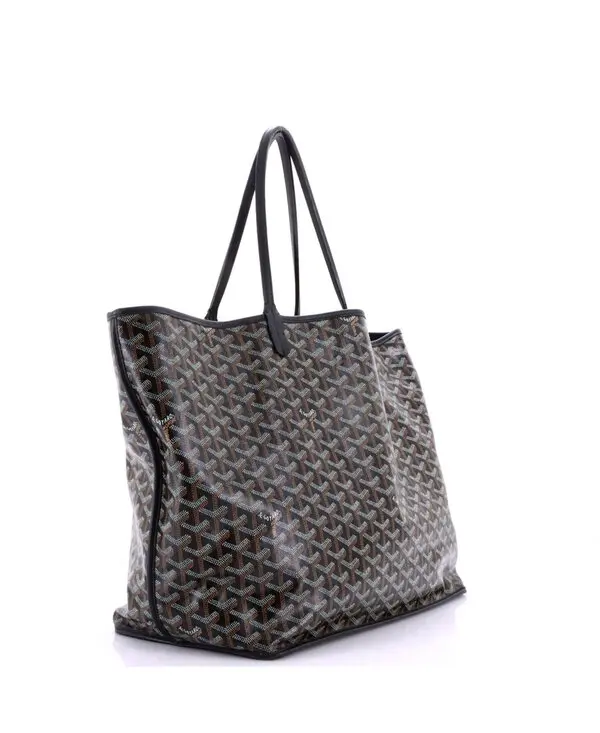 Goyard Gm Anjou Reversible Tote Coated Canvas - Black