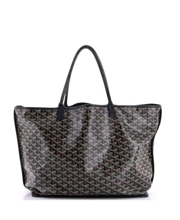 Goyard Gm Anjou Reversible Tote Coated Canvas - Black
