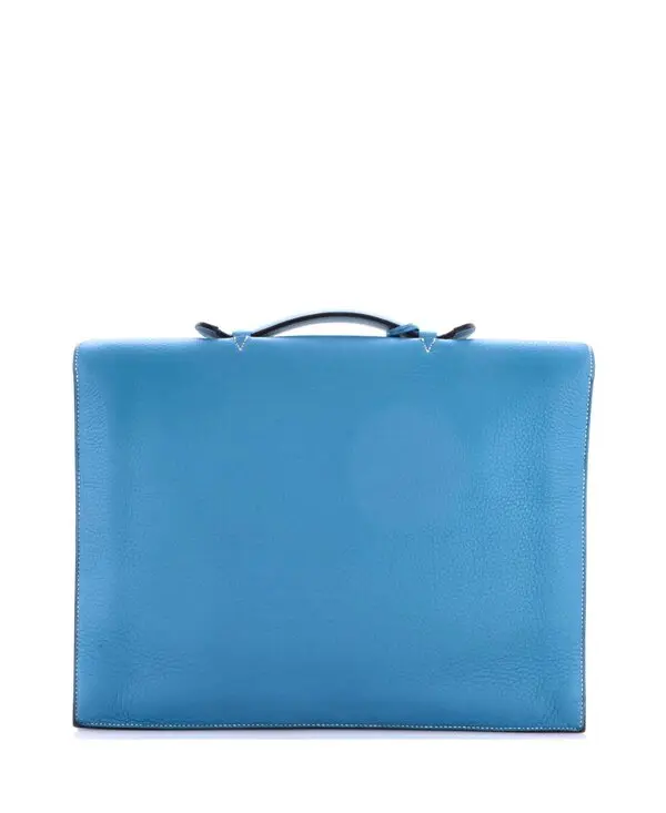 Hermès 38 Sac A Depeches Bag Togo - Blue