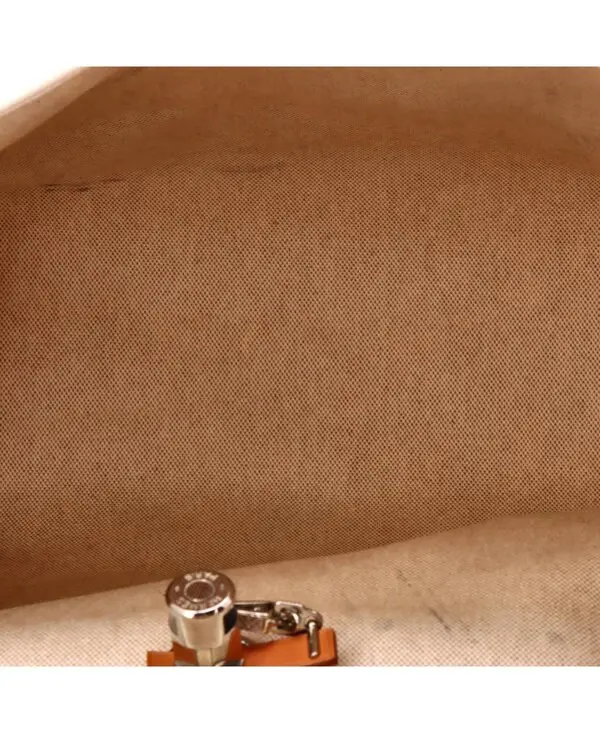 Hermès Gm Herbag Toile And Leather - Neutral