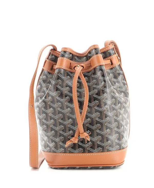 Goyard Pm Petit Flot Bucket Bag Coated Canvas