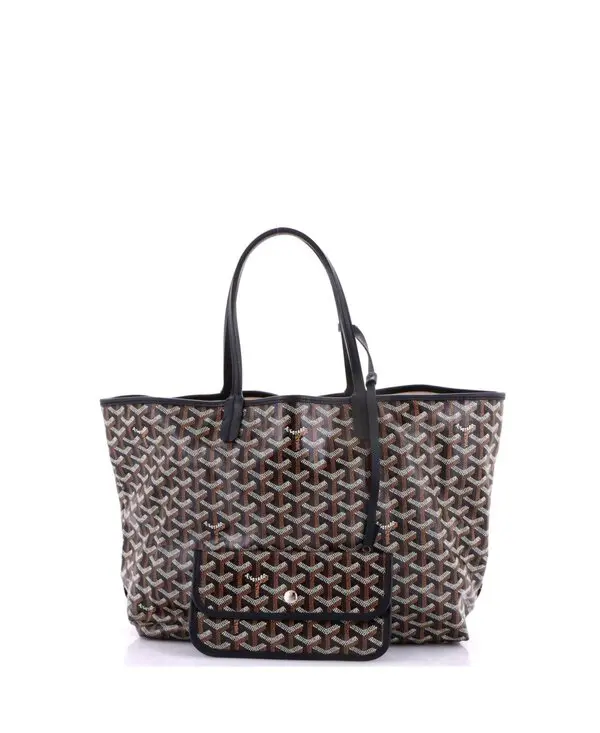 Goyard Pm Saint Louis Tote Coated Canvas - Black