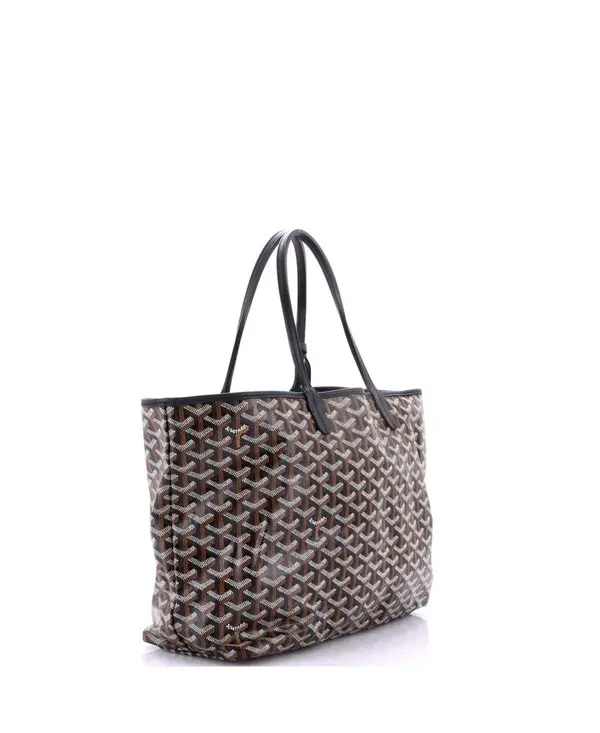 Goyard Pm Saint Louis Tote Coated Canvas - Black