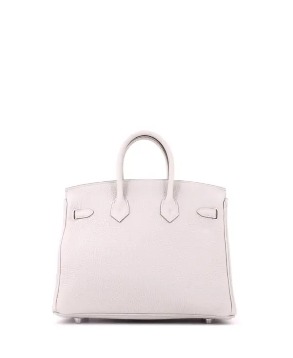 Hermès Birkin 25 Handbag Grey Togo With Palladium Hardware - Gris Perle