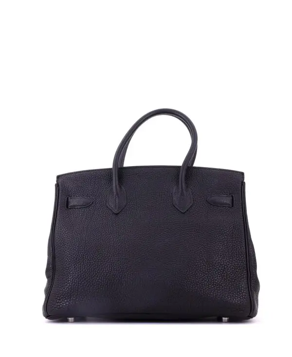 Hermès Birkin 30 Handbag Black Togo With Palladium Hardware - Noir