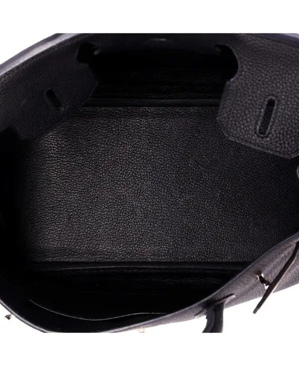 Hermès Birkin 30 Handbag Black Togo With Palladium Hardware - Noir