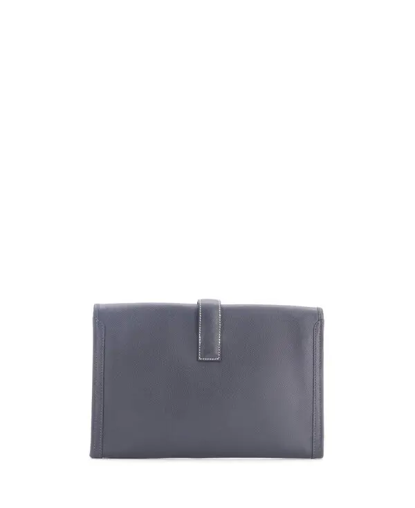 Hermès Pm Jige Clutch Epsom - Blue