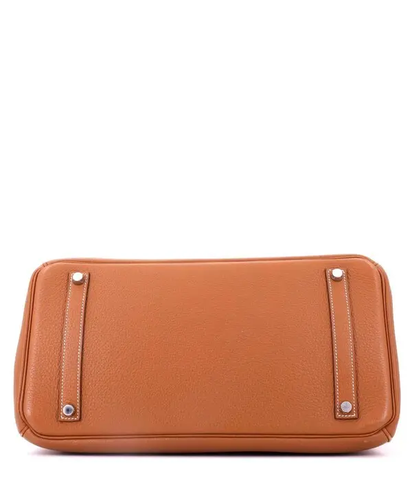 Hermès Birkin 35 Handbag Brown Togo With Palladium Hardware - Gold