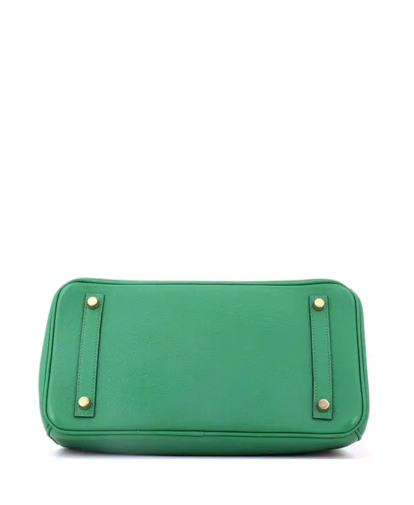 Hermès Birkin 30 Handbag Green Epsom With Gold Hardware - Cactus