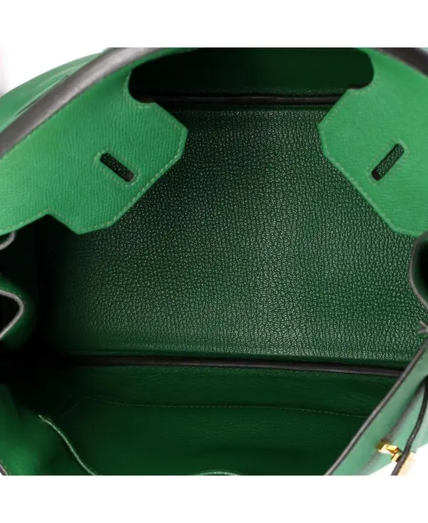 Hermès Birkin 30 Handbag Green Epsom With Gold Hardware - Cactus