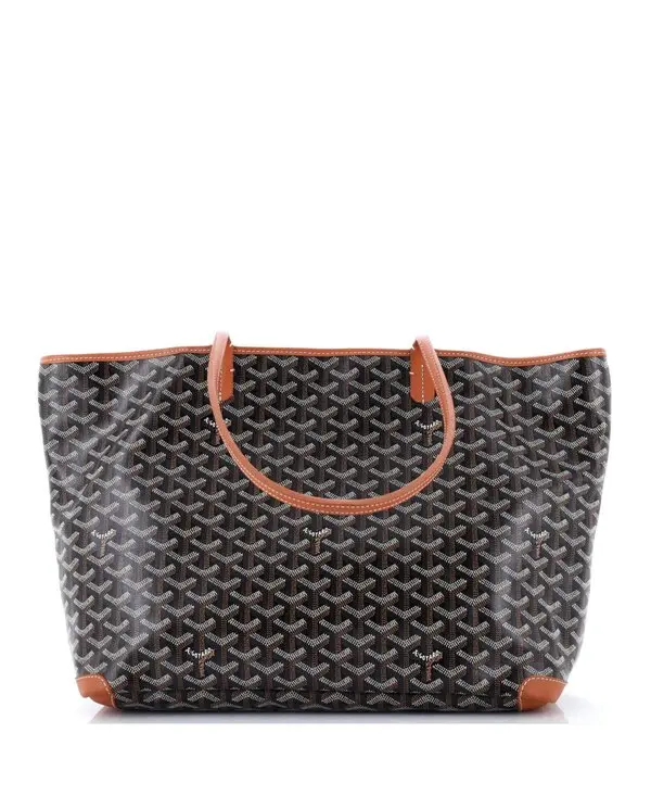 Goyard Mm Artois Tote Coated Canvas - Black