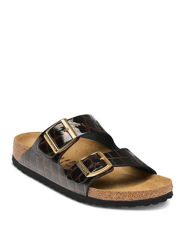 BIRKENSTOCK Arizona Leather Buckled Footbed Sandals