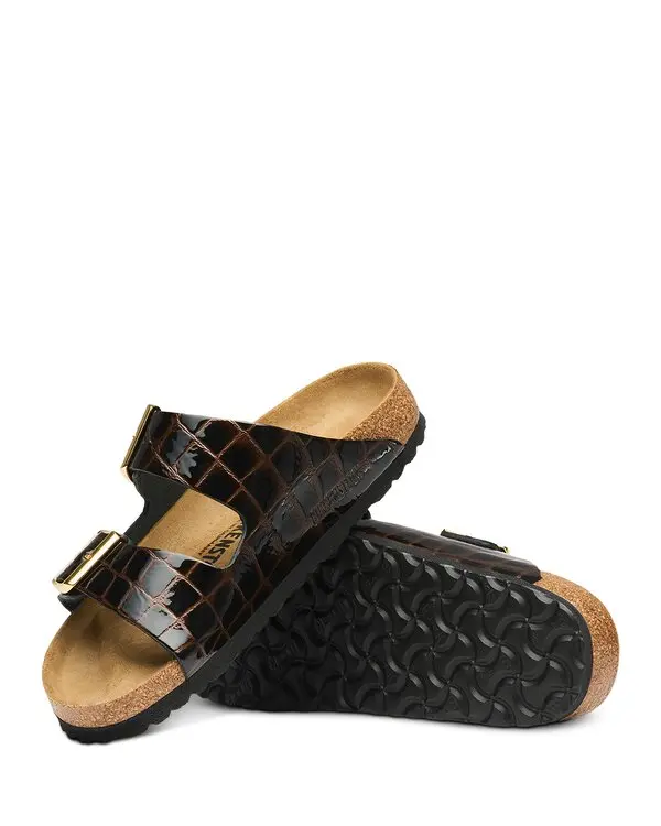 BIRKENSTOCK Arizona Leather Buckled Footbed Sandals