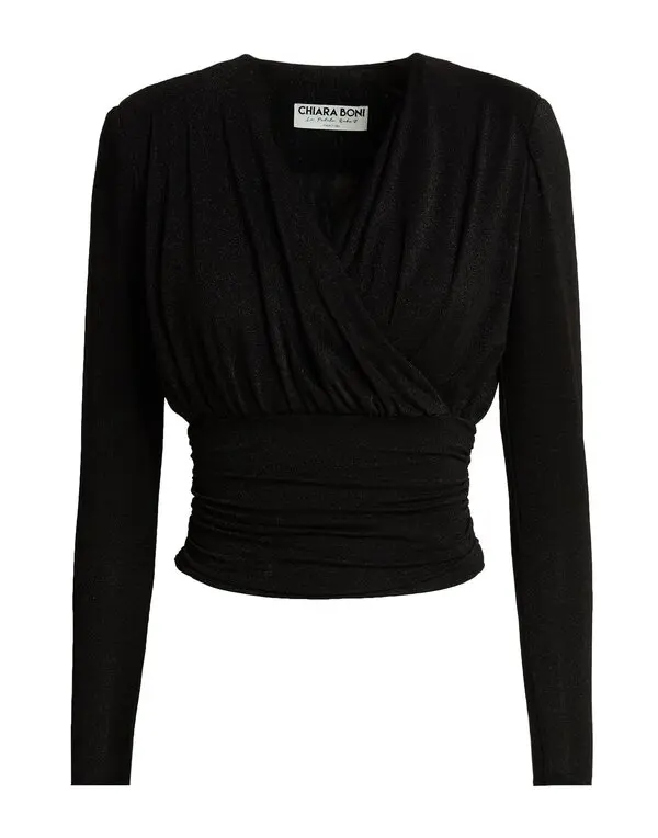 Chiara Boni La Petite Robe Top Size Polyamide, Viscose, Elastane, Polyester - Black
