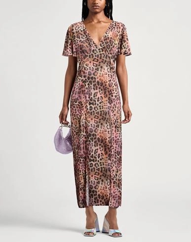 GAELLE PARIS Maxi Dress Camel Size Polyester