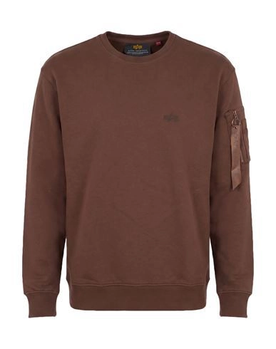 Alpha Industries Sweatshirt Size Cotton, Polyester - Brown