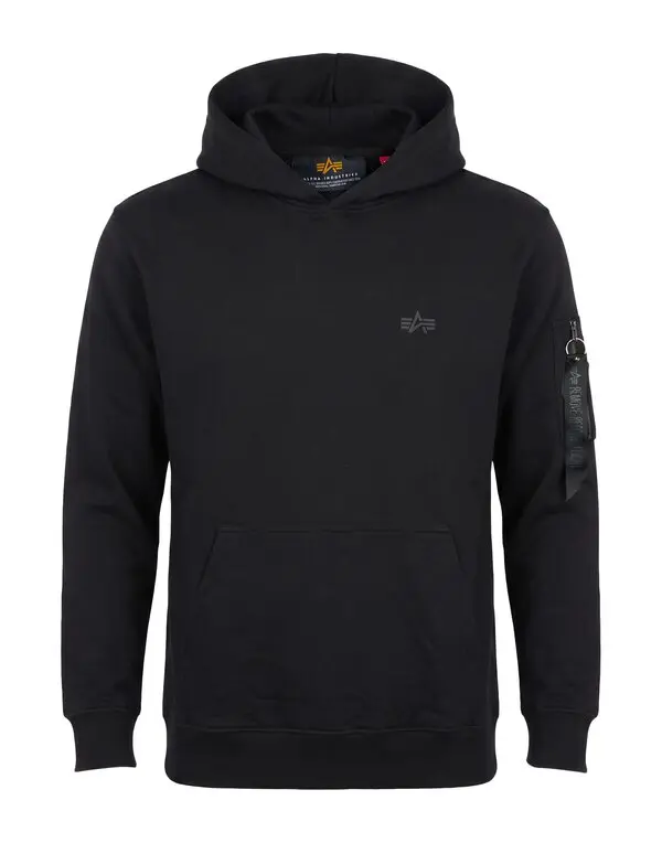 Alpha Industries Sweatshirt Size Cotton, Polyester - Black
