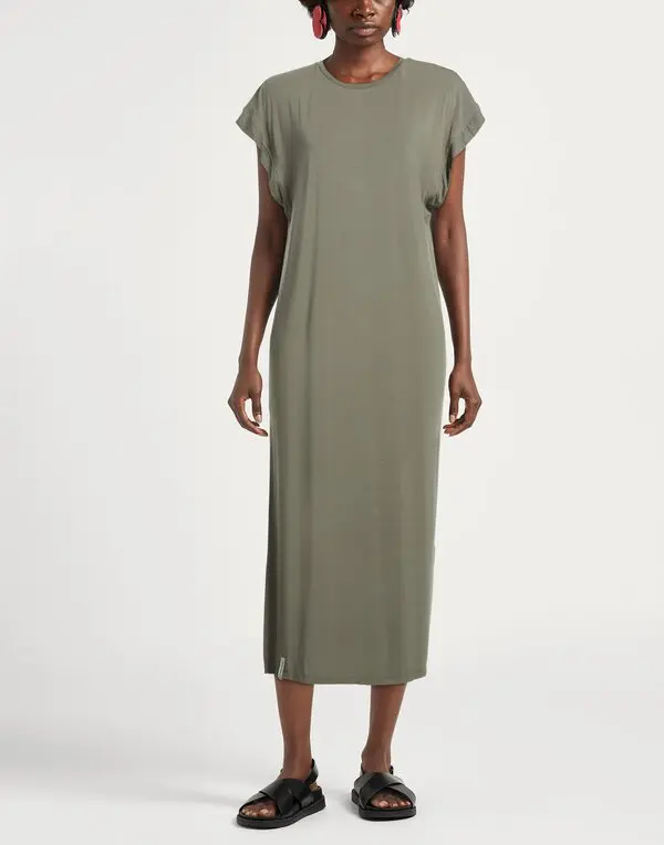 HINNOMINATE Midi Dress Size Rayon, Polyester, Elastane - Green