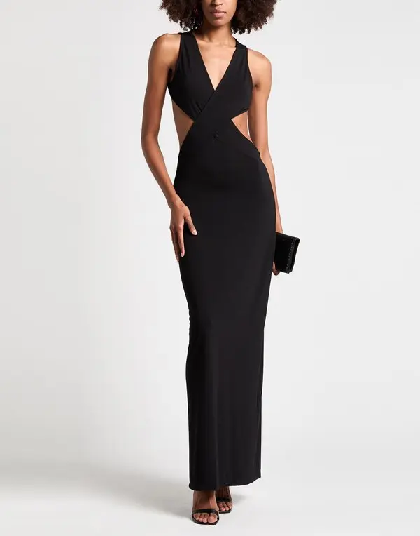 HINNOMINATE Maxi Dress Size Rayon, Polyester, Elastane