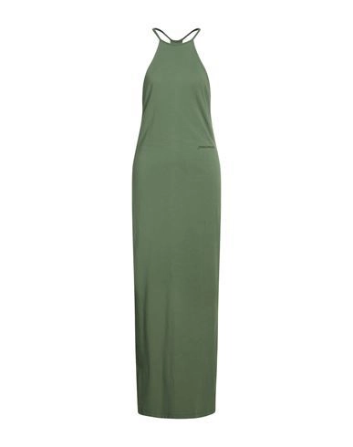HINNOMINATE Maxi Dress Military Size Cotton, Elastane - Green