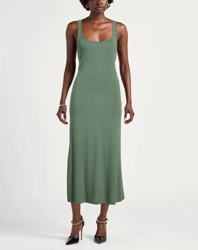 HINNOMINATE Maxi Dress Military Size Polyester, Viscose, Elastane