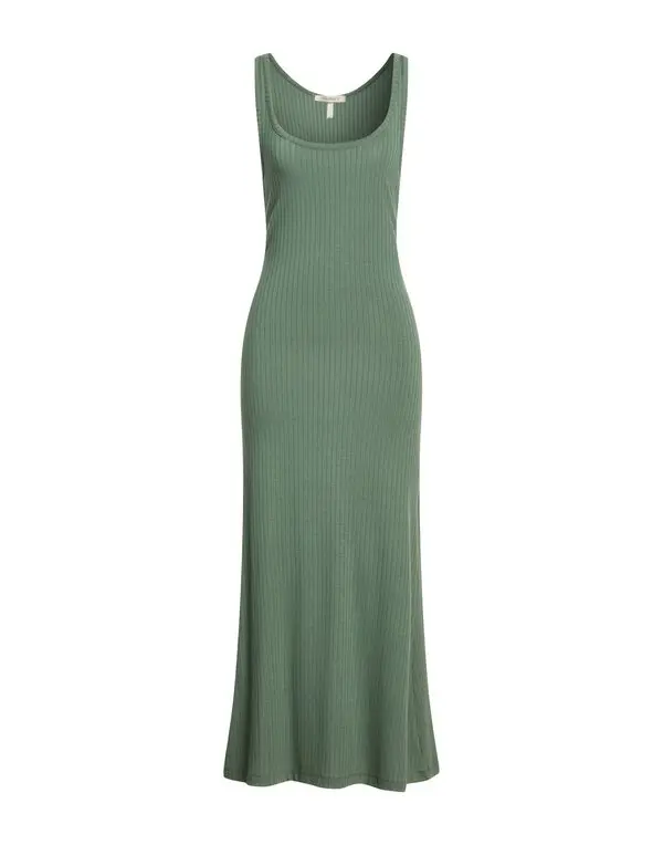 HINNOMINATE Maxi Dress Military Size Polyester, Viscose, Elastane