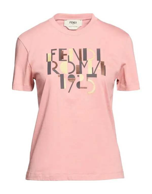 Fendi T-shirt Antique Rose Size Cotton