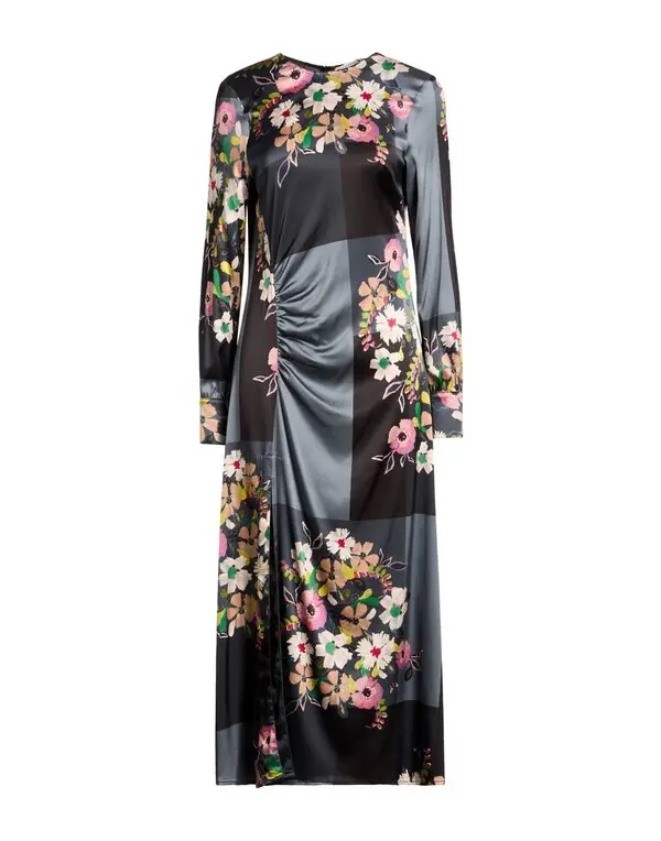 SHIRTAPORTER Midi Dress Slate Size Viscose, Elastane