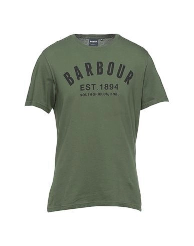 Barbour T-shirt Military Size Cotton