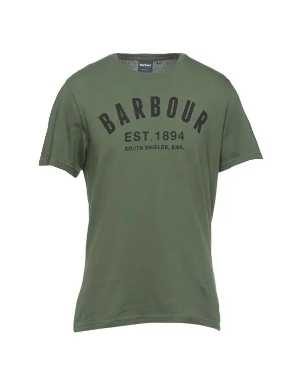 Barbour T-shirt Military Size Cotton