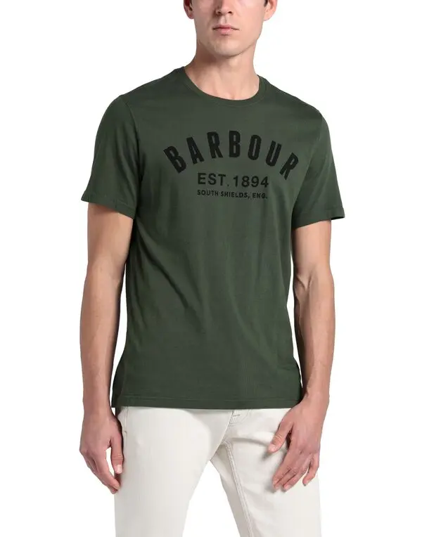 Barbour T-shirt Military Size Cotton