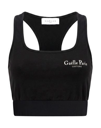 GAELLE PARIS Top Size Cotton, Elastane - Black