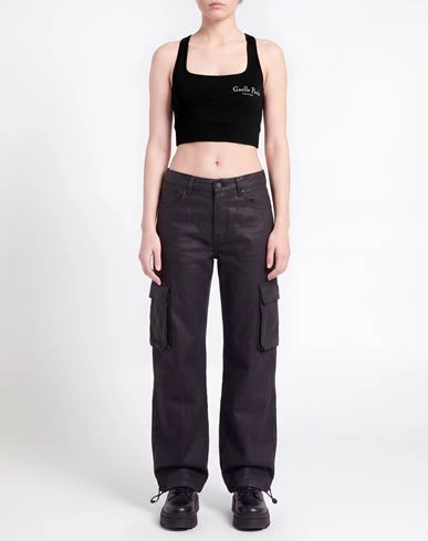 GAELLE PARIS Top Size Cotton, Elastane - Black