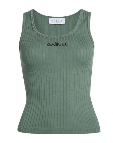 GAELLE PARIS Tank Top Military Size Polyester, Viscose, Elastane