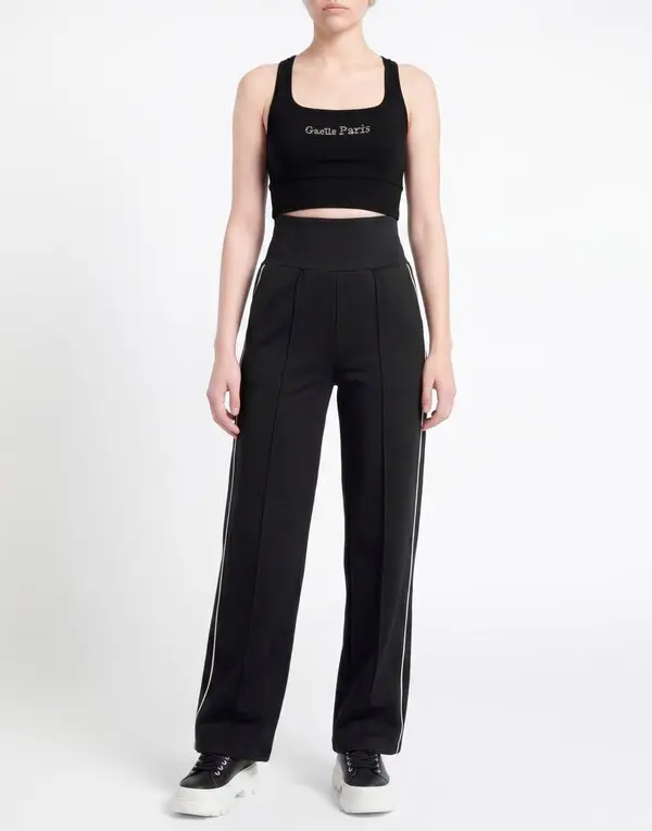 GAELLE PARIS Top Size Cotton, Elastane - Black