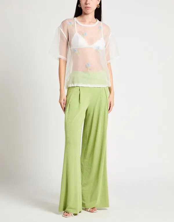 COMPAGNIA ITALIANA Pants Lime Size Viscose, Polyamide, Polyimide, Elastane
