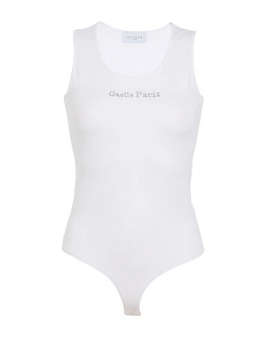 GAELLE PARIS Bodysuit Size Cotton, Elastane - White