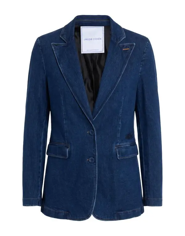 JACOB COHЁN Blazer Size Cotton, Elastane
