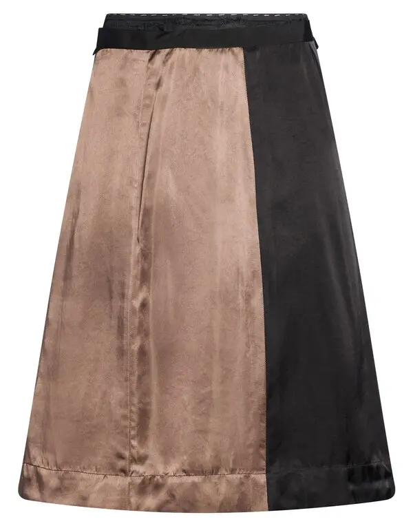 MAISON MARGIELA Midi Skirt Khaki Size Polyester, Wool, Acetate, Cupro