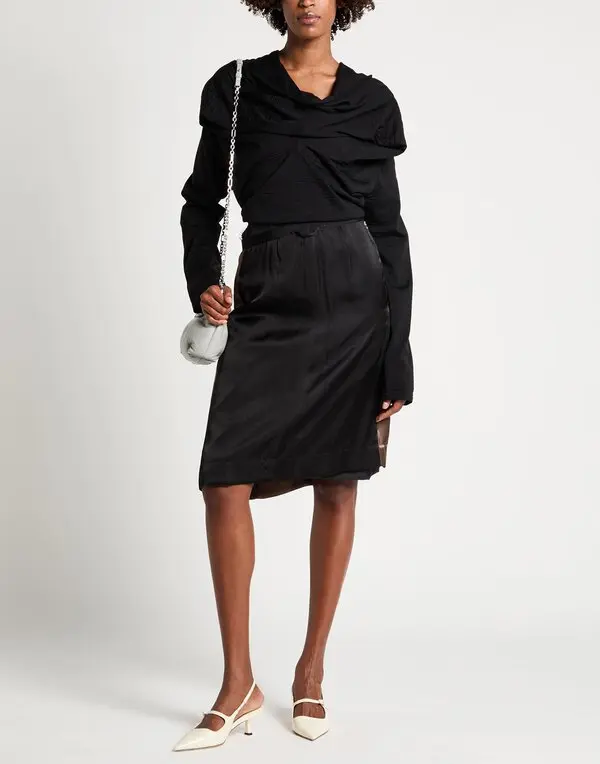 MAISON MARGIELA Midi Skirt Khaki Size Polyester, Wool, Acetate, Cupro