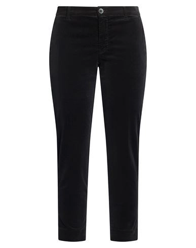 120% Lino Pants Size Cotton, Elastane - Black