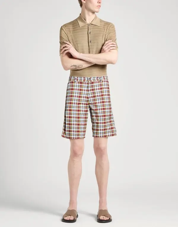 Aspesi Shorts & Bermuda Shorts Burgundy Size Cotton