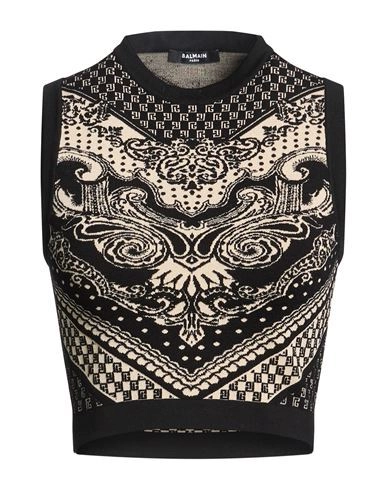 Balmain Top Size Merino Wool, Viscose, Polyamide, Elastane