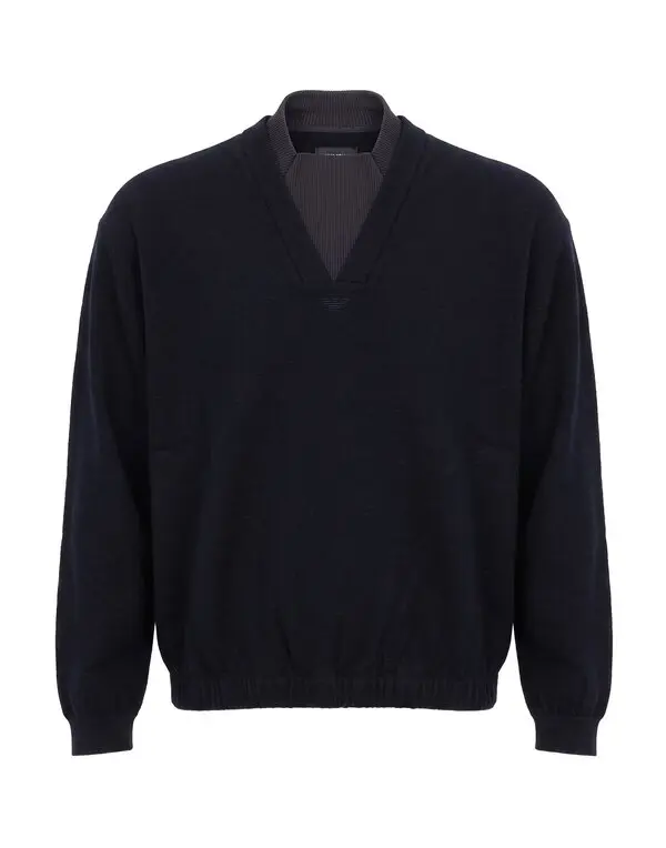 Emporio Armani Sweatshirt Size Virgin Wool, Polyamide