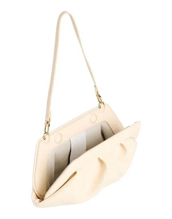 THEMOIRE Emera Handbag Textile Fibers - White