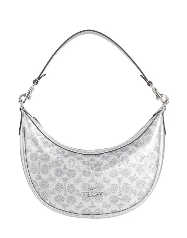 COACH Handbag Leather - Silver