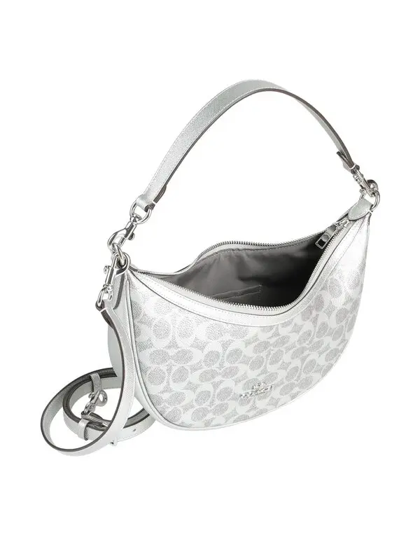 COACH Handbag Leather - Silver