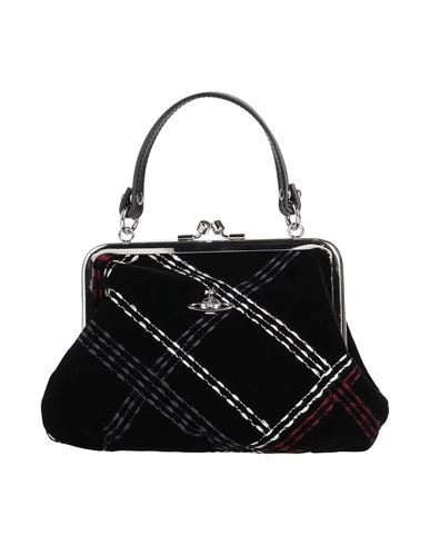 VIVIENNE WESTWOOD Granny Frame Purse Handbag Textile Fibers - Black