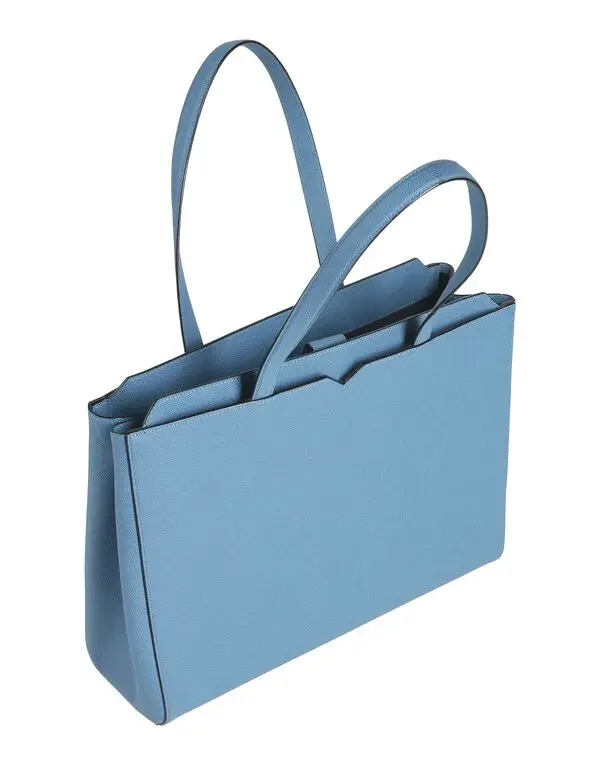 VALEXTRA Handbag Light Leather - Blue